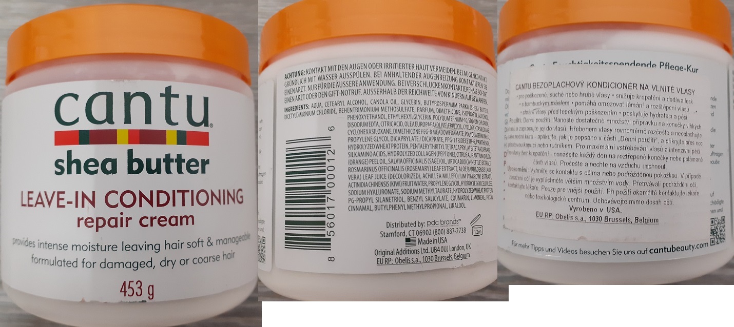 Stanovení nebezpečného výrobku: cantu®, shea butter, LEAVE – IN ...
